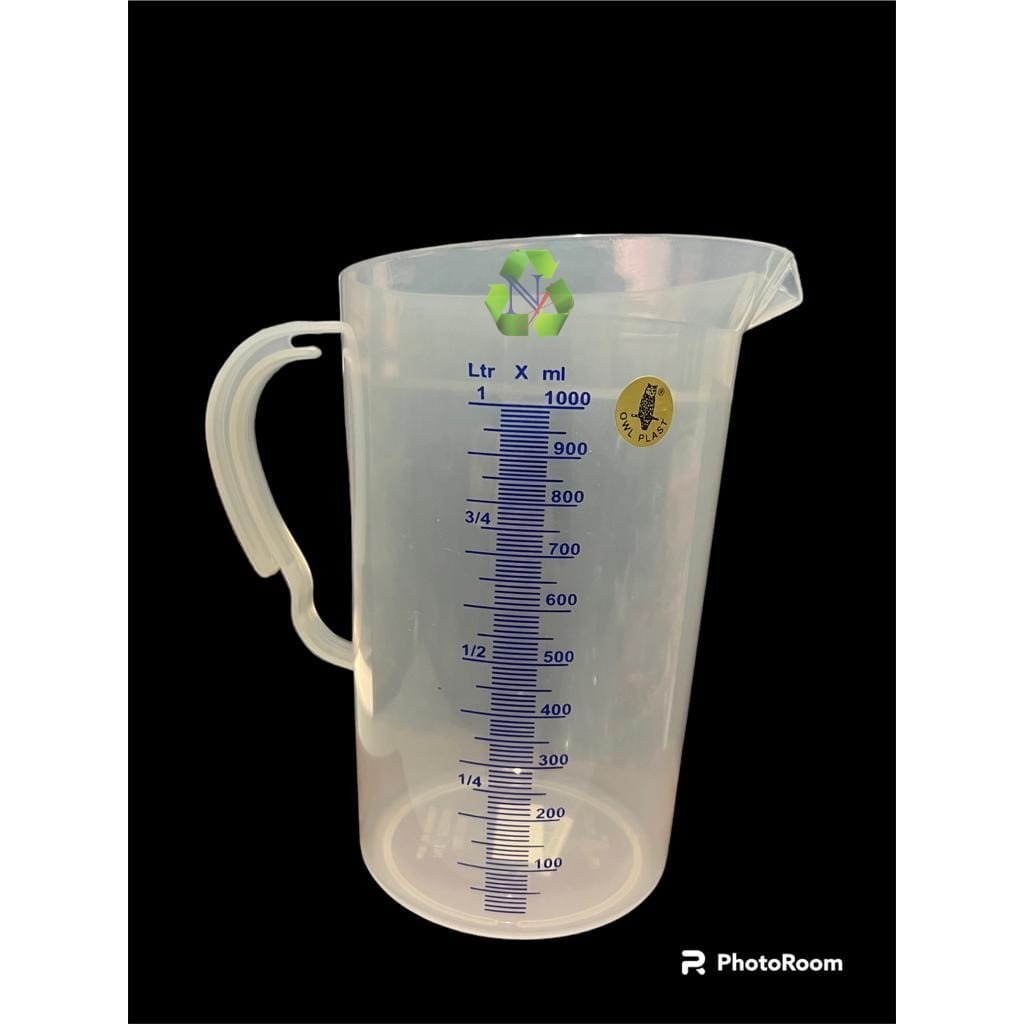 Jual GELAS UKUR OWL/GELAS TAKARAN PLASTIK/GELAS UKUR MURAH/GELAS UKUR HEIDI 1000ML OWL GT 1000 ...