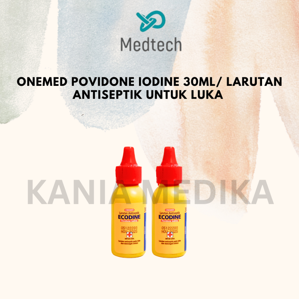 Jual Onemed Povidone Iodine 30ml Ecodine 30ml Larutan Antiseptik Untuk Luka | Shopee Indonesia