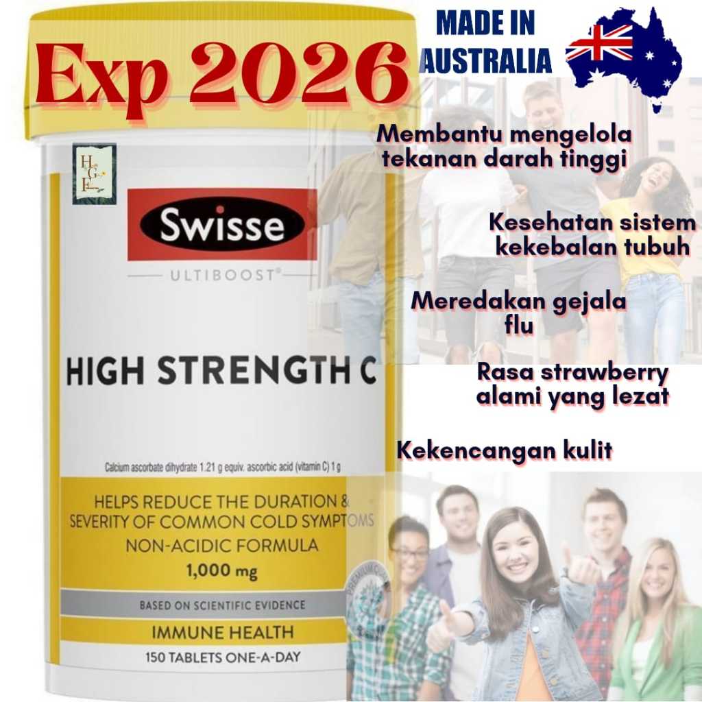 Jual swisse high strength c 1000mg 150 tablets anti covid | Shopee ...