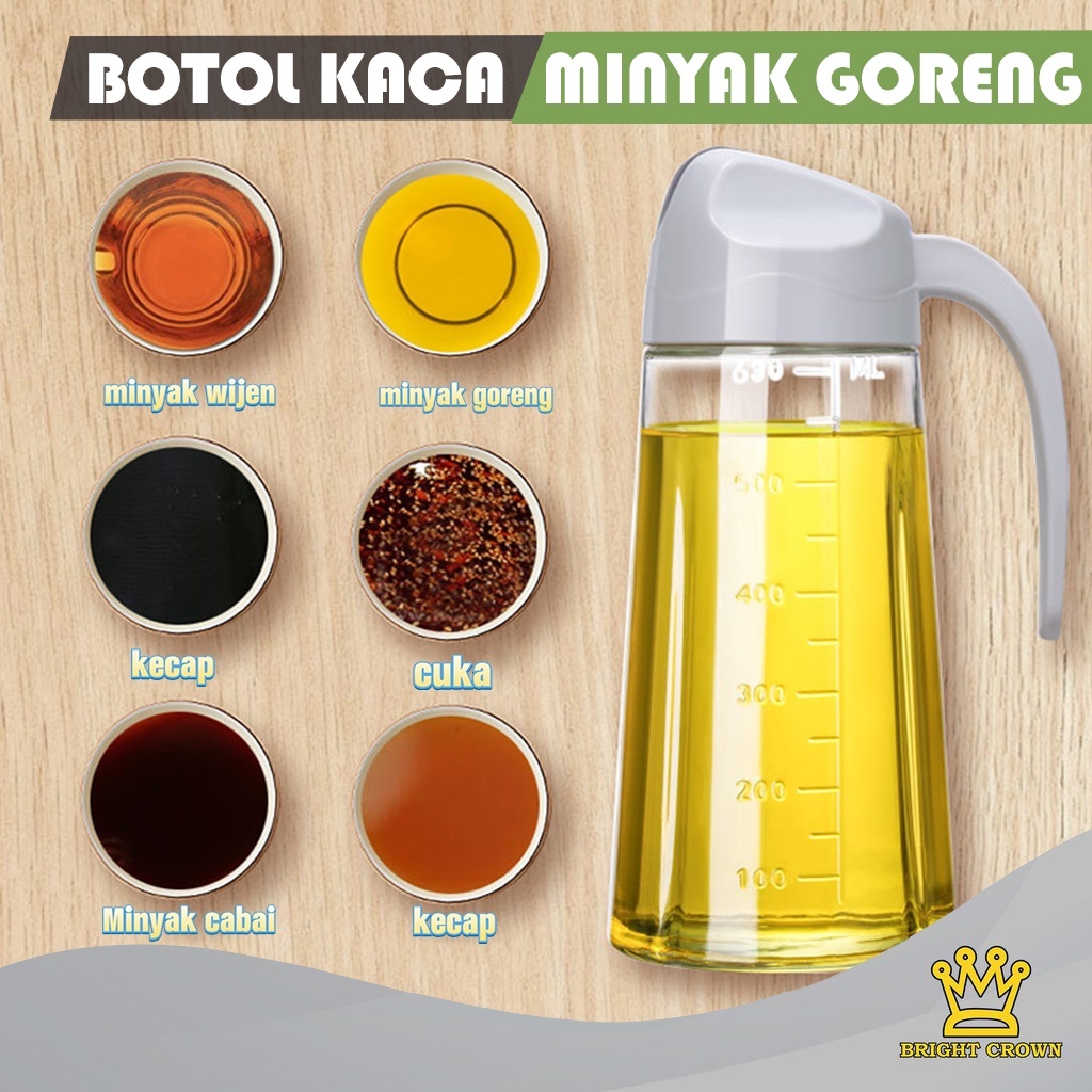 Jual Bright Crown Paket Super Hemat 5IN1 Botol Minyak Kaca 630ML + Oil ...