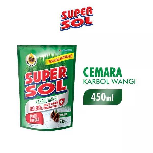 Jual SUPERSOL KARBOL WNGI REFILL 450ML | Shopee Indonesia