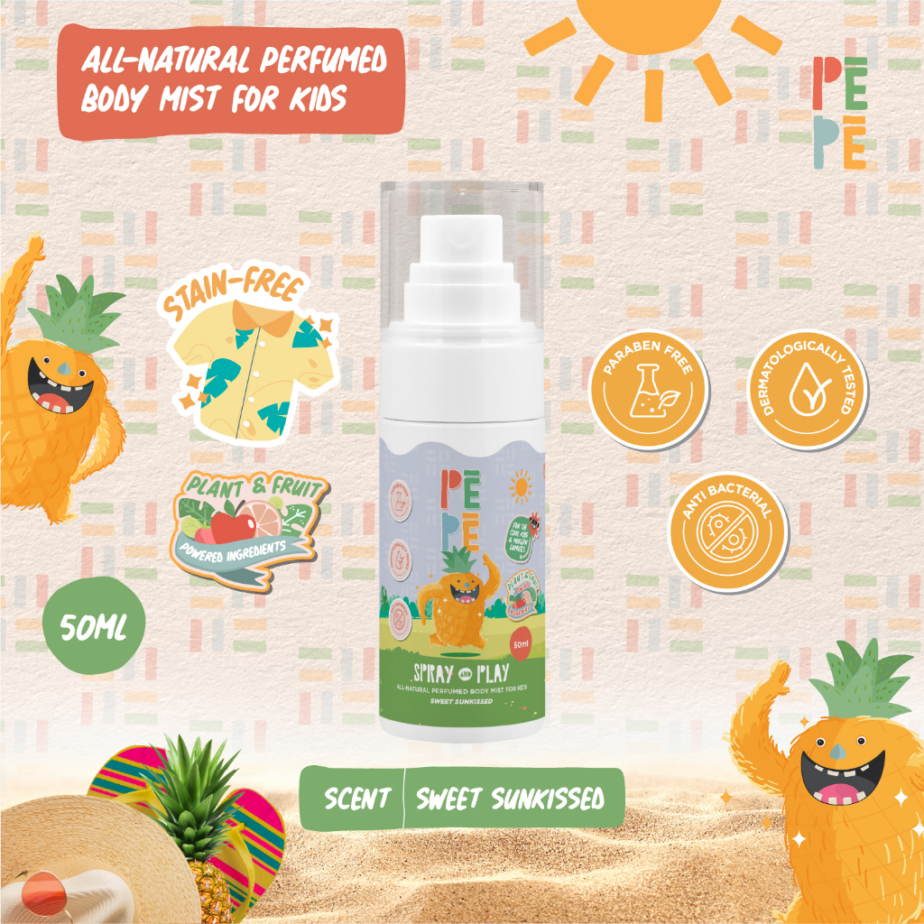 Jual PEPE Spray and Play 50ml Perfume Kids Natural Body Mist Parfum ...