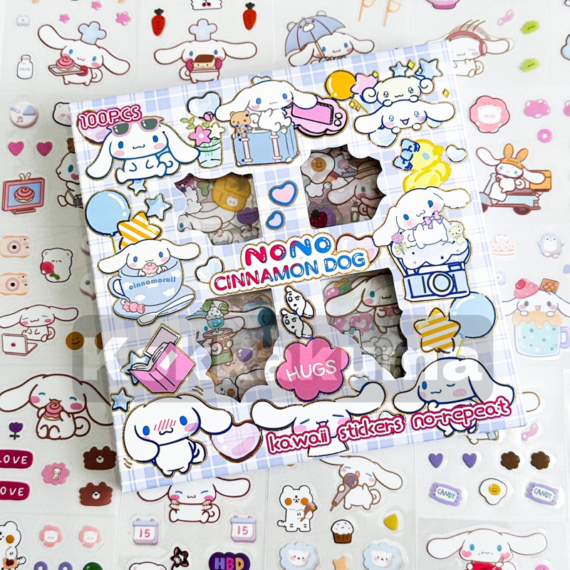 Jual ( KKM ) NONO CINNAMOROLL CINNAMON DOG SANRIO Sticker Box 2D ...