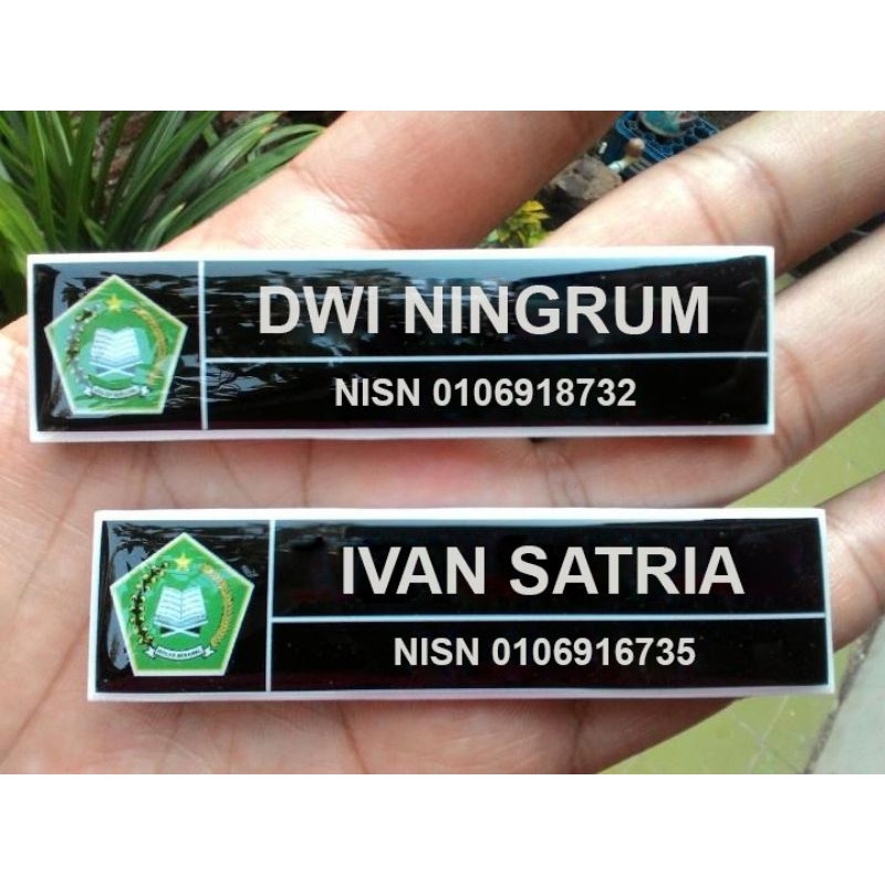 Jual PAPAN NAMA PENITI | PAPAN NAMA DADA CEMBUNG - RESIN - TIMBUL ...