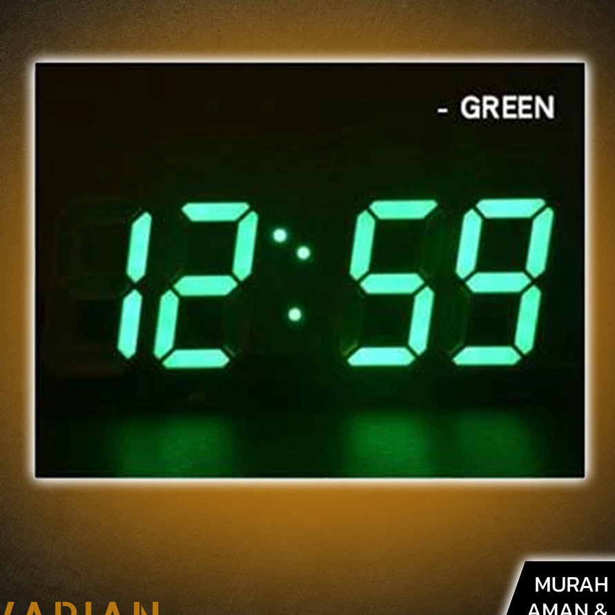 Jual Star Seller!! Jam Meja Alarm 3D Dinding Digital 2in1 Multifungsi ...