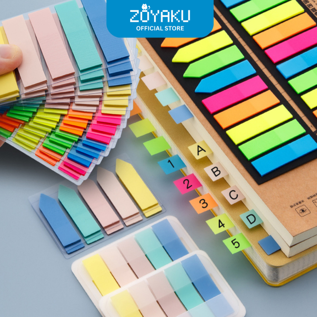 Jual (100 Lembar) Sticky Notes Sticker Indeks Label Tempel Sekolah ...