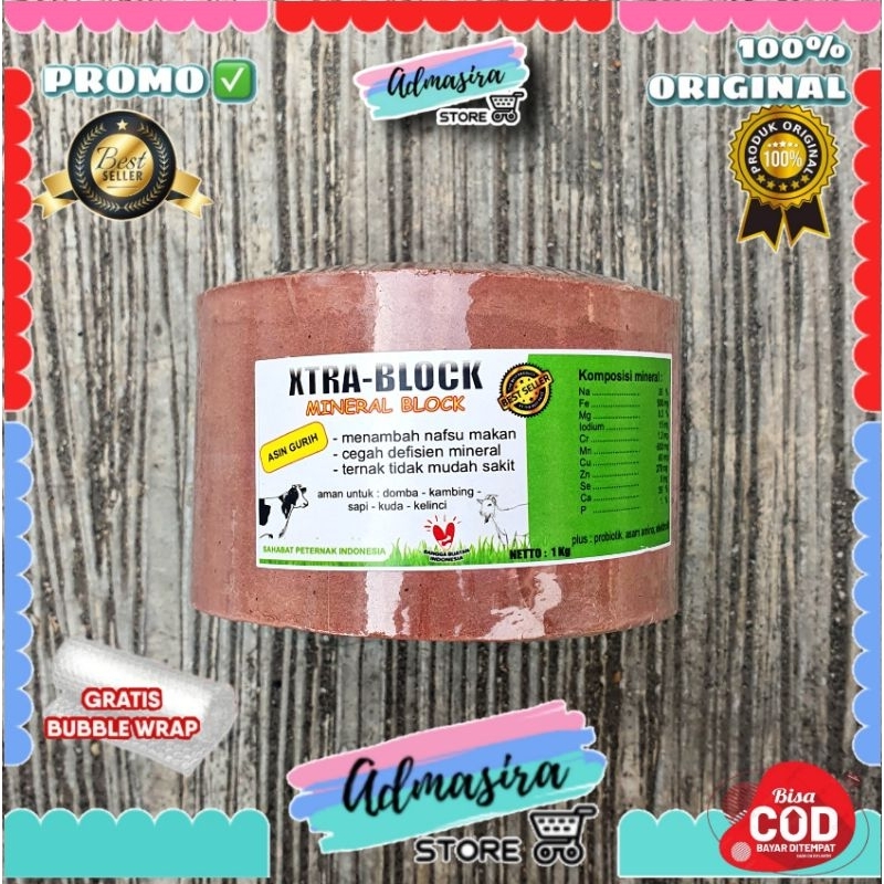 Jual Mineral BLOK Original 1KG Premium New Formula Premix Block Blok ...