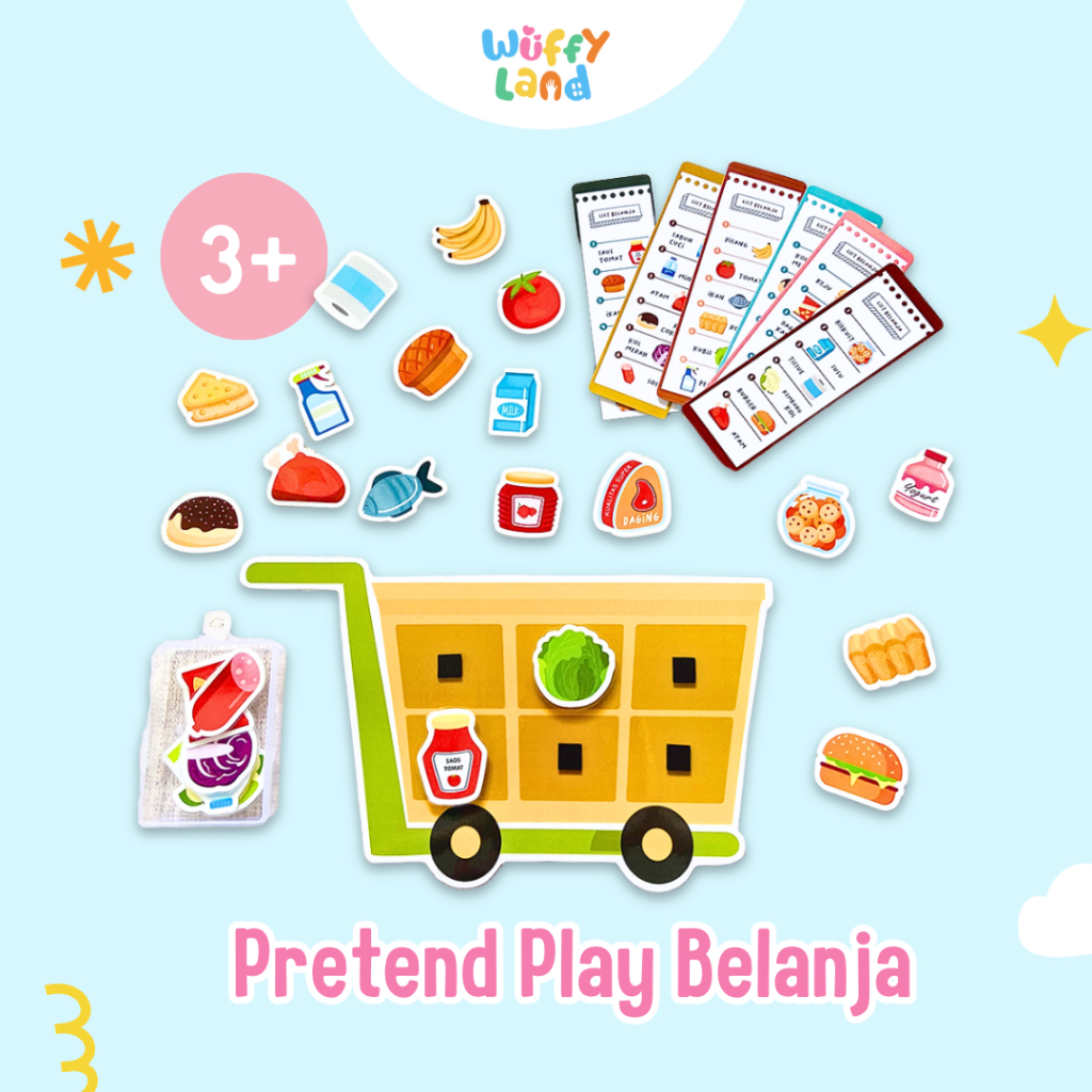 Jual Pretend Play Belanja (dengan Magnet dan Kartu) | Shopee Indonesia