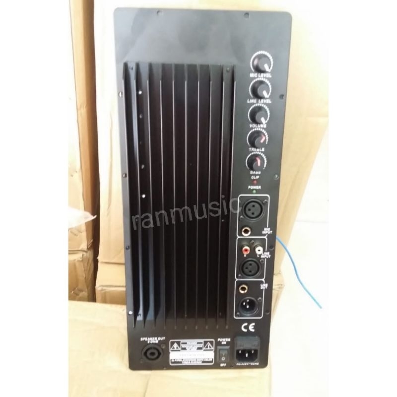 Jual KIT MESIN POWER AMPLIFIER AKTIF POLOS HITAM 16 CM X38 CM PENDEK ...