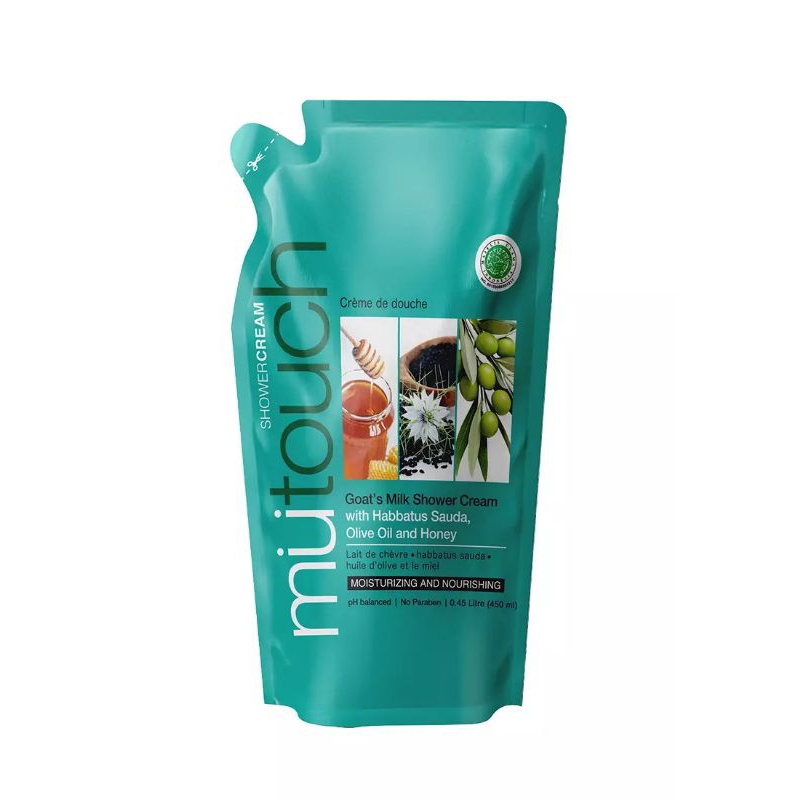 Jual mutouch shower cream 800ml Habbatus sauda / body wash 800ml ...