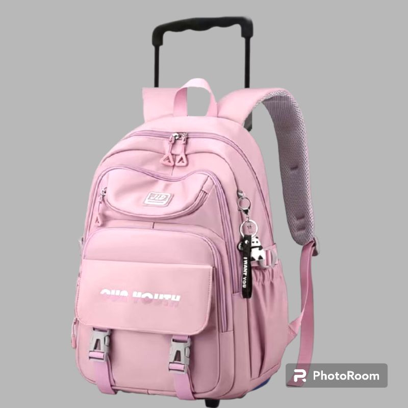 Jual DBS New Arrival Tas Dorong Ransel Trolly Roda Sekolah Anak Perampuan SD Model Terbaru ...