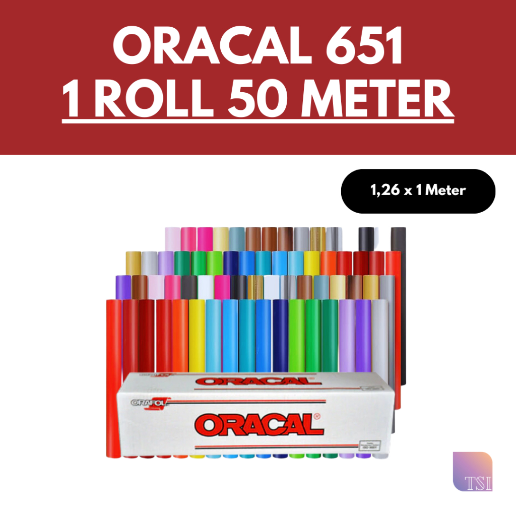 Jual Oracal Stiker 651 Warna 1 Roll (50 Meter) | Shopee Indonesia
