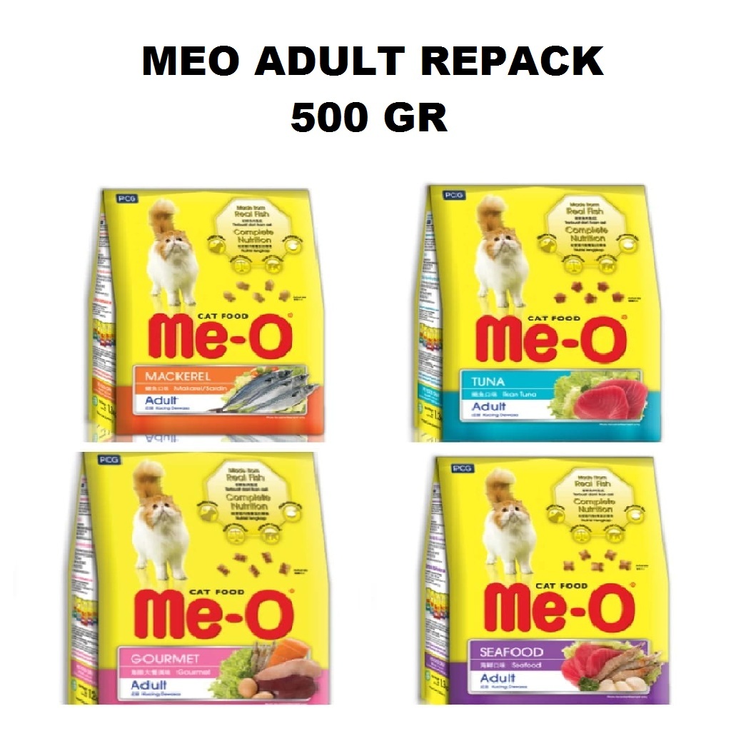 Jual MEO ADULT MAKANAN KUCING KERING REPACK 500 GR / MEO DRYFOOD ...