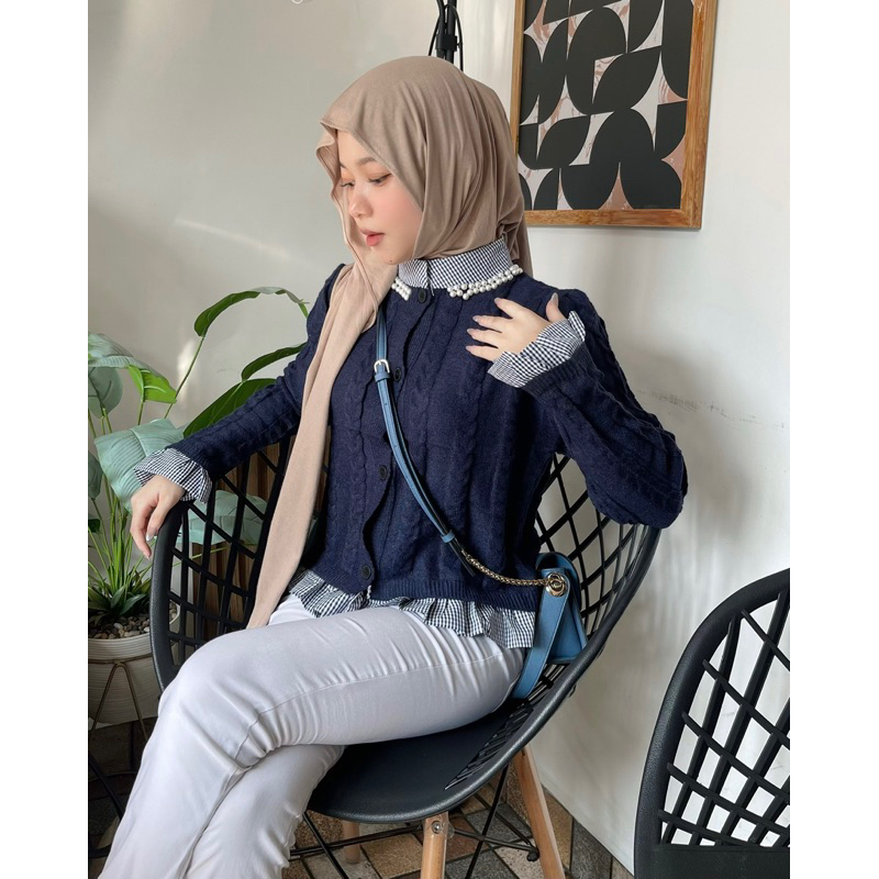 Jual BKK1105-jessica top pearl // mahadea | Shopee Indonesia