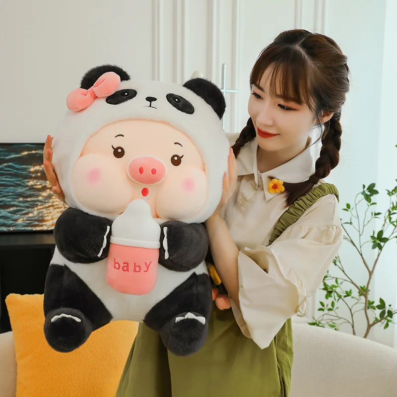 Jual Boneka Babi Hoodie Custom Beruang Panda Bear Lotso Pegang Dot ...