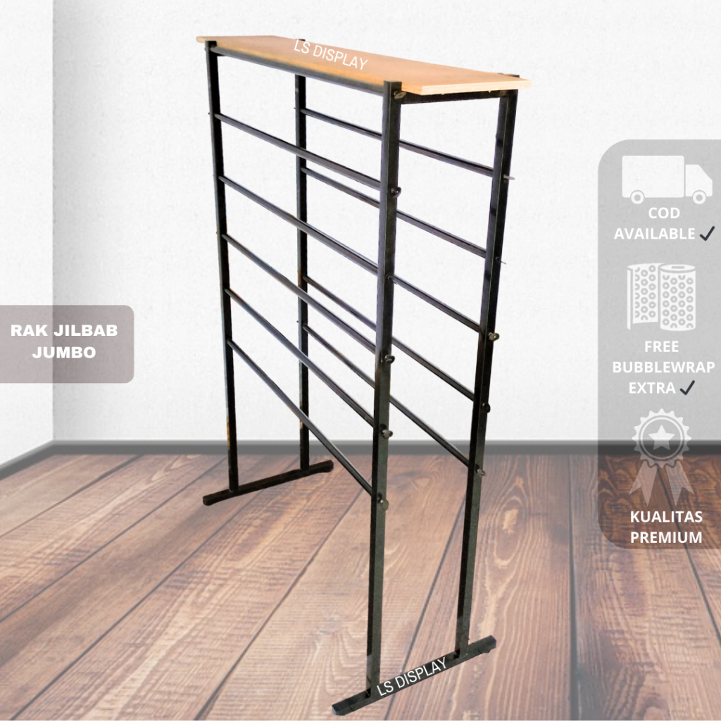 Jual RAK JILBAB KERTAS KADO JUMBO BESI / RAK SUSUN JILBAB PAPAN ...