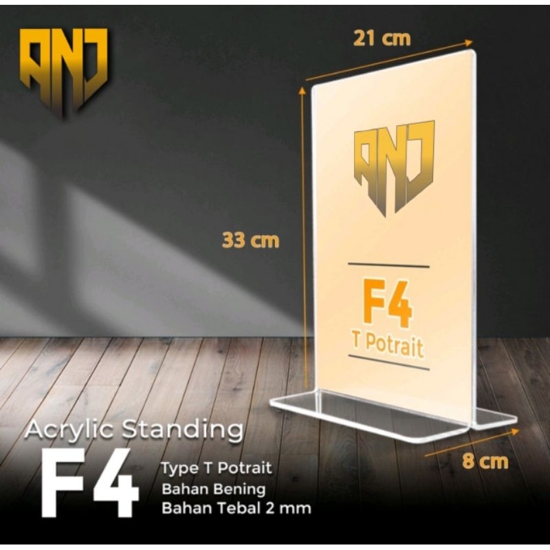 Jual Akrilik Display / Card Display / Nomor Meja / tempat Brosur T ...