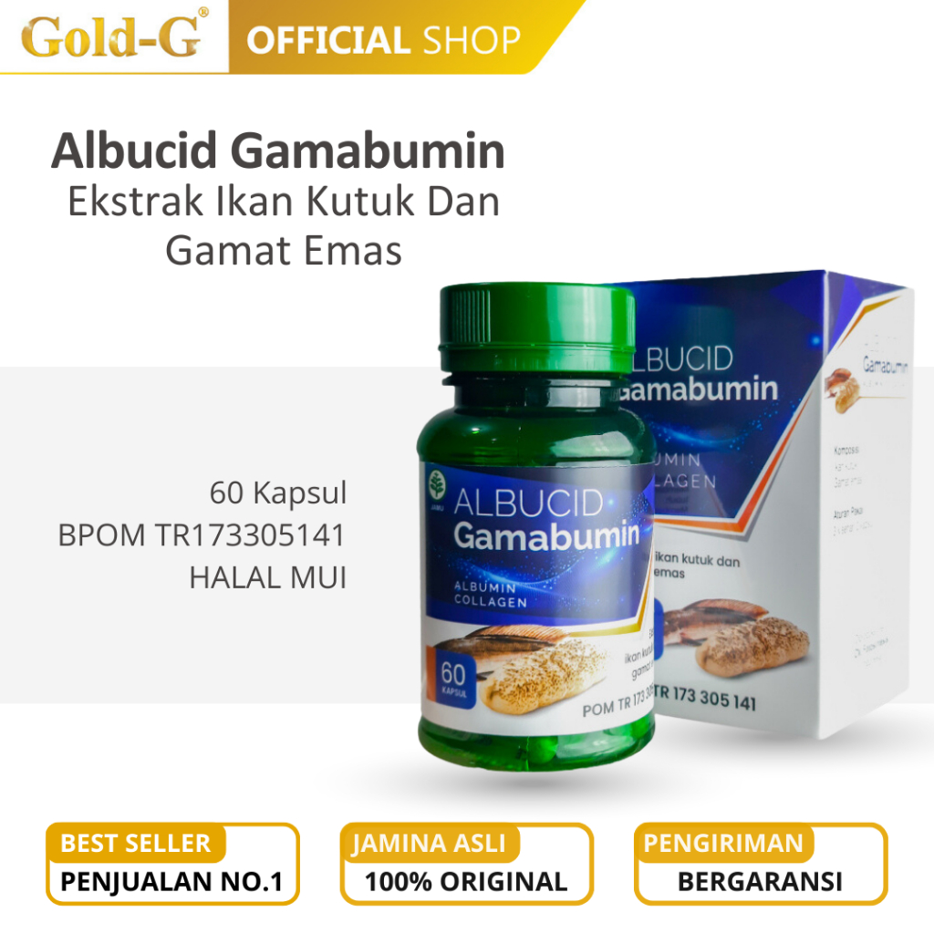 Jual ALBUCID Colagen Albumin Ekstrak Ikan Gabus Kutuk dan Gamat 60 ...