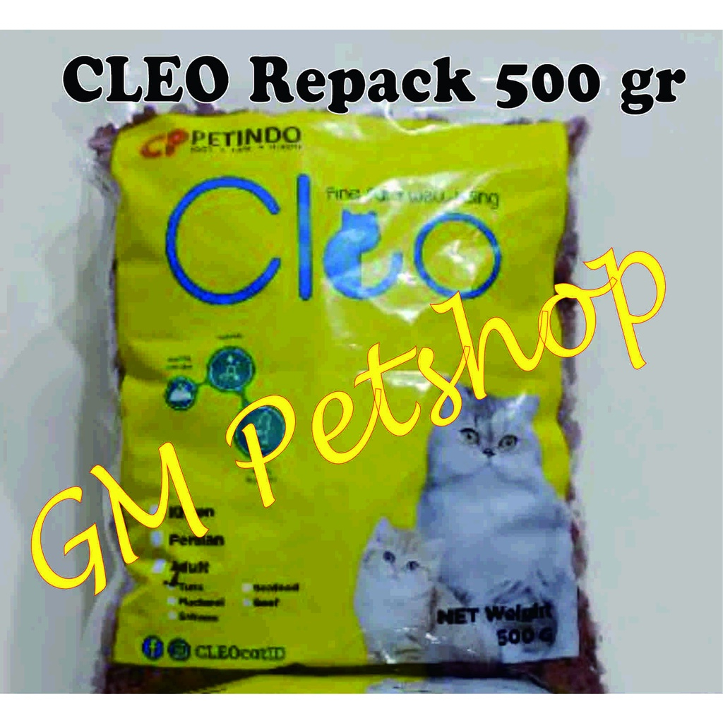 Jual Cleo Repack 500g, cleo tuna 500gr / CLEO cat food Repack 500gr ...