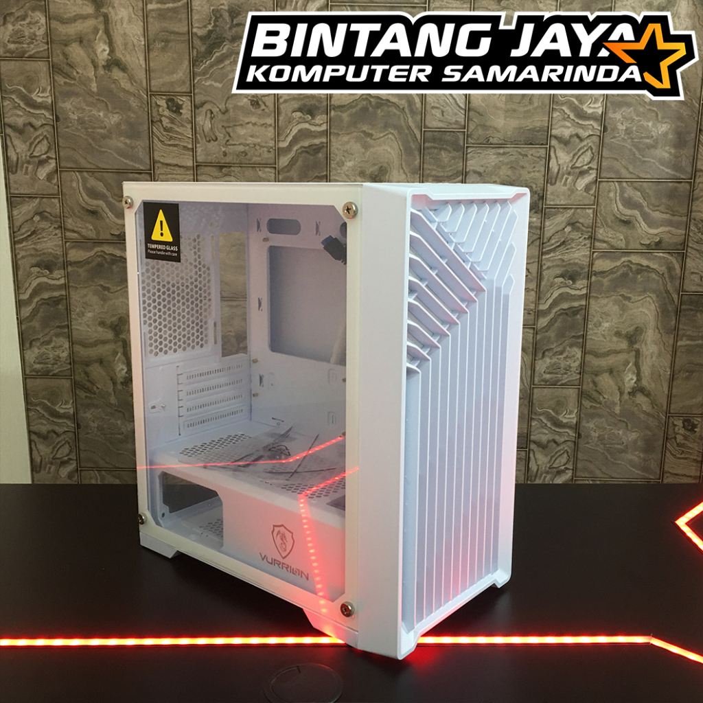 Jual Casing PC Vurrion Ravka M-ATX Tempered Glass - White + 3 Bonus ...