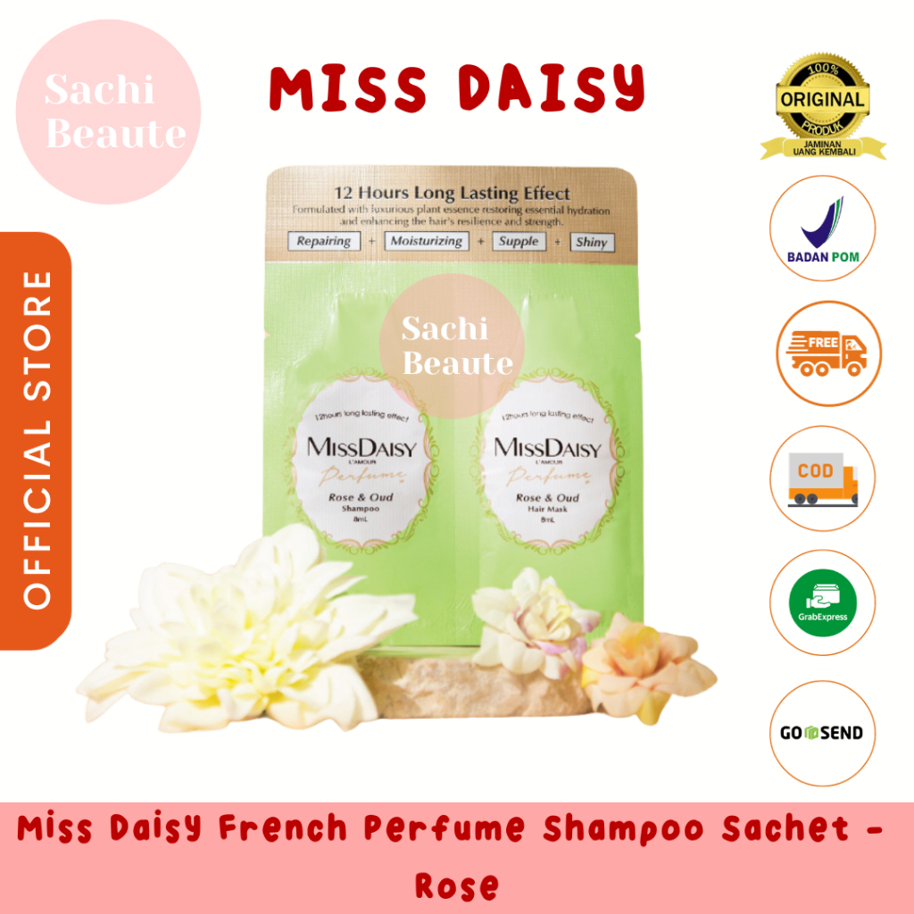 Jual MISS DAISY Shampoo & Hair Mask Rose&Oud 8ml shampo anti ketombe ...