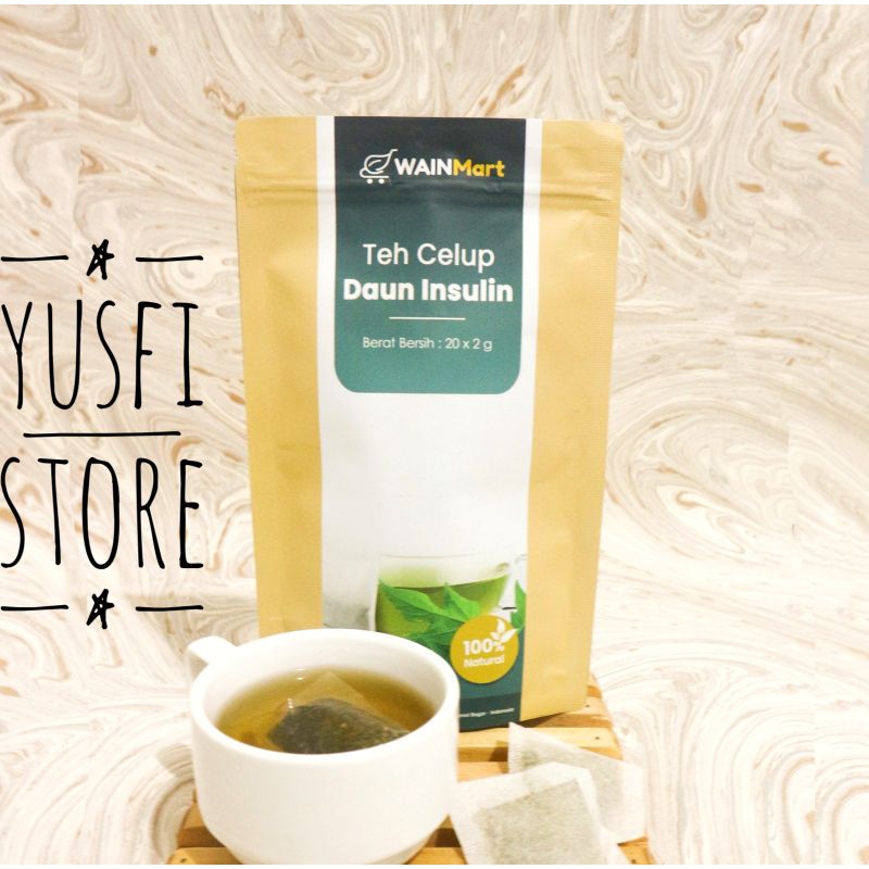 Jual Teh Daun Insulin Wainmart Teh Insulin Penurun Gula Darah Anti ...