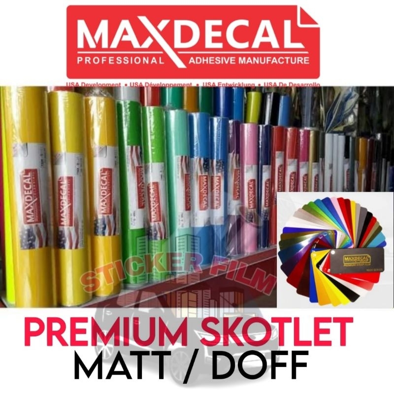 Jual Scotlet Matte Doff Sticker Skotlet Motor Maxdecal premium original ...