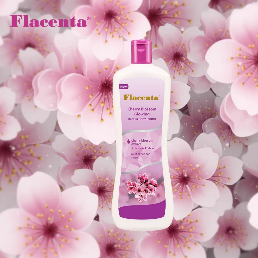Jual PLACENTA / FLACENTA HAND & BODY LOTION CHERRY BLOSSOM 500 ML ...