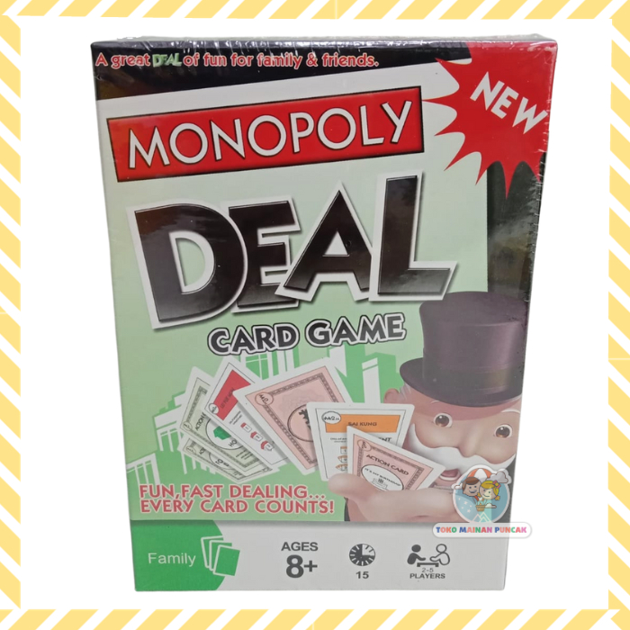 Jual Monopoli Deal CARD Mainan Keluarga Board Game Kartu Monopoly ...