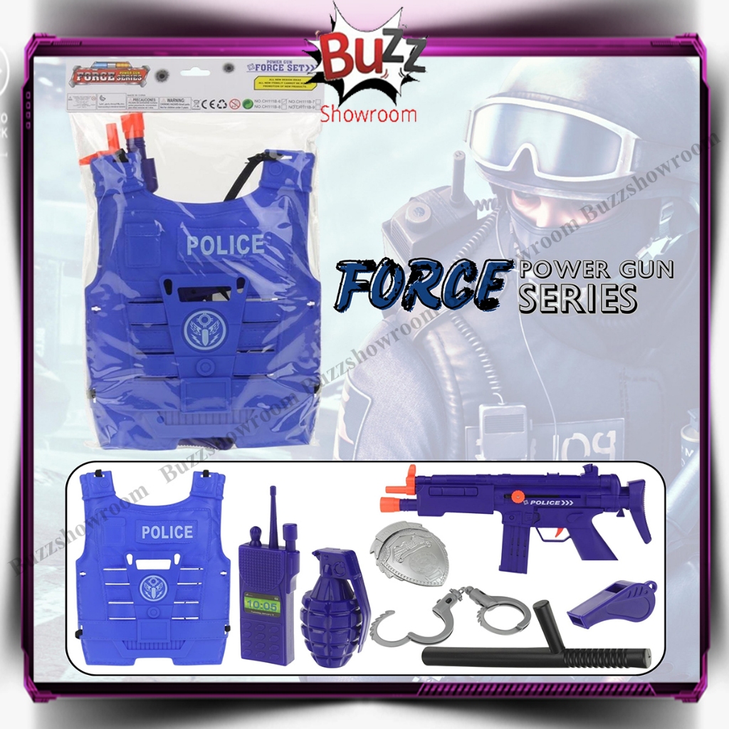 Jual Kostum Anak Polisi Police Force Equipment KANTONG Mainan ...