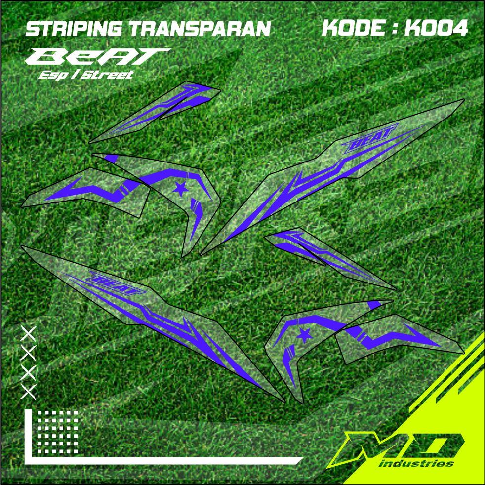 Jual Sticker Striping Transparan Beat Street Full Body Custom Desain ...
