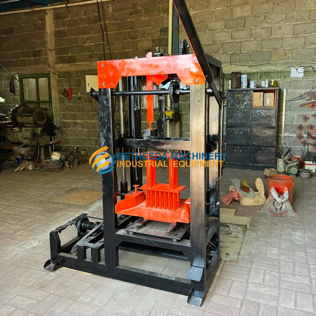 Jual mesin cetak paving block batako getar manual lengkap dinamo ...