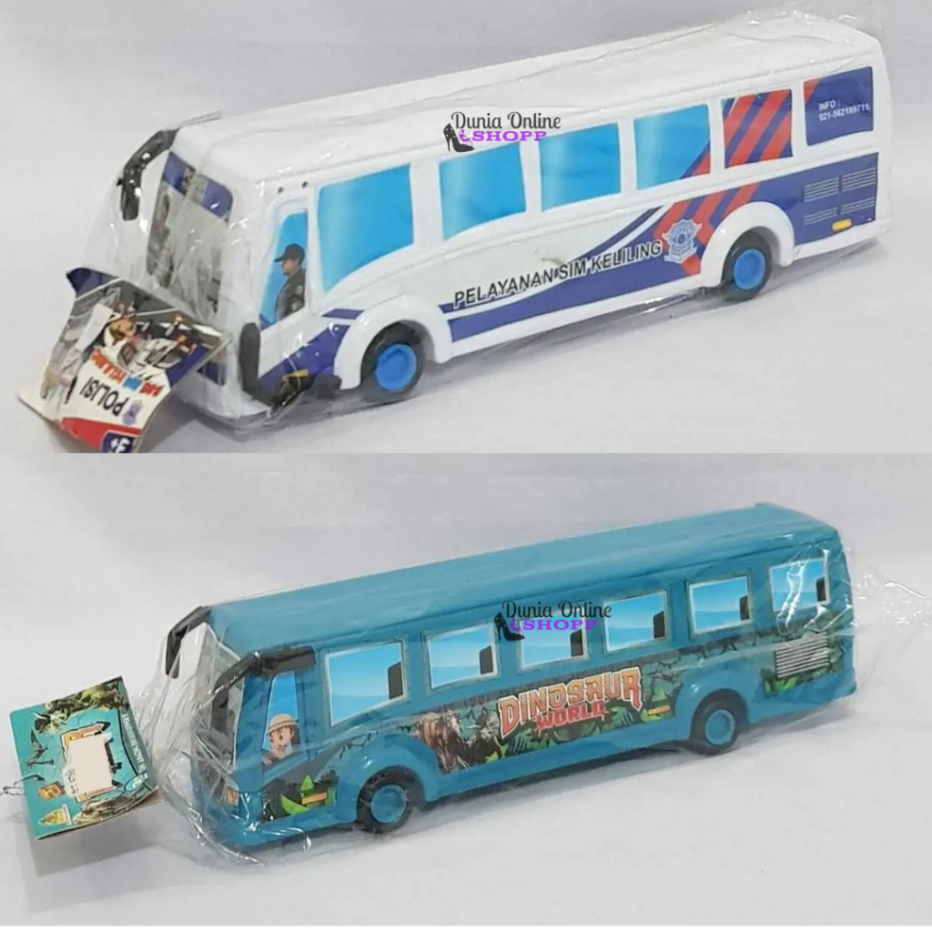 Jual Dunia Online Shopping - Mainan Mobil Bus Polisi - Miniatur Bis ...