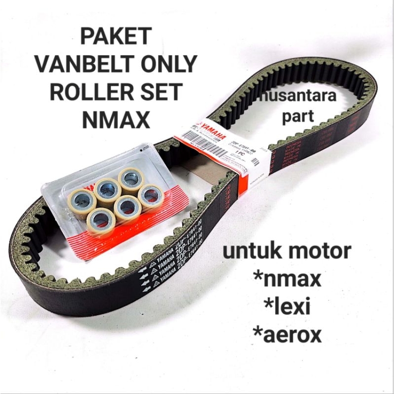 Jual PAKET 2ITEM VANBELT ONLY NMAX 2DP+ROLLER SET 6PCS NMAX / AEROX ...