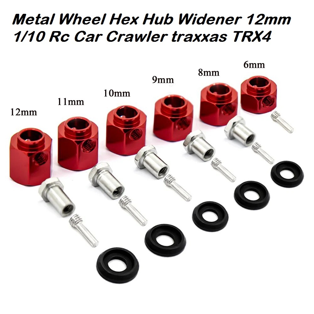 Jual Metal Wheel Hex Hub Widener 12mm 1/10 Rc Car Crawler traxxas TRX4 ...