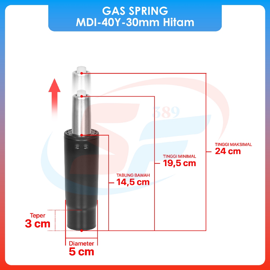 Jual Hidrolik Kursi Kantor Gas Lift Kursi Gaming Gas Spring Kursi Staff ...