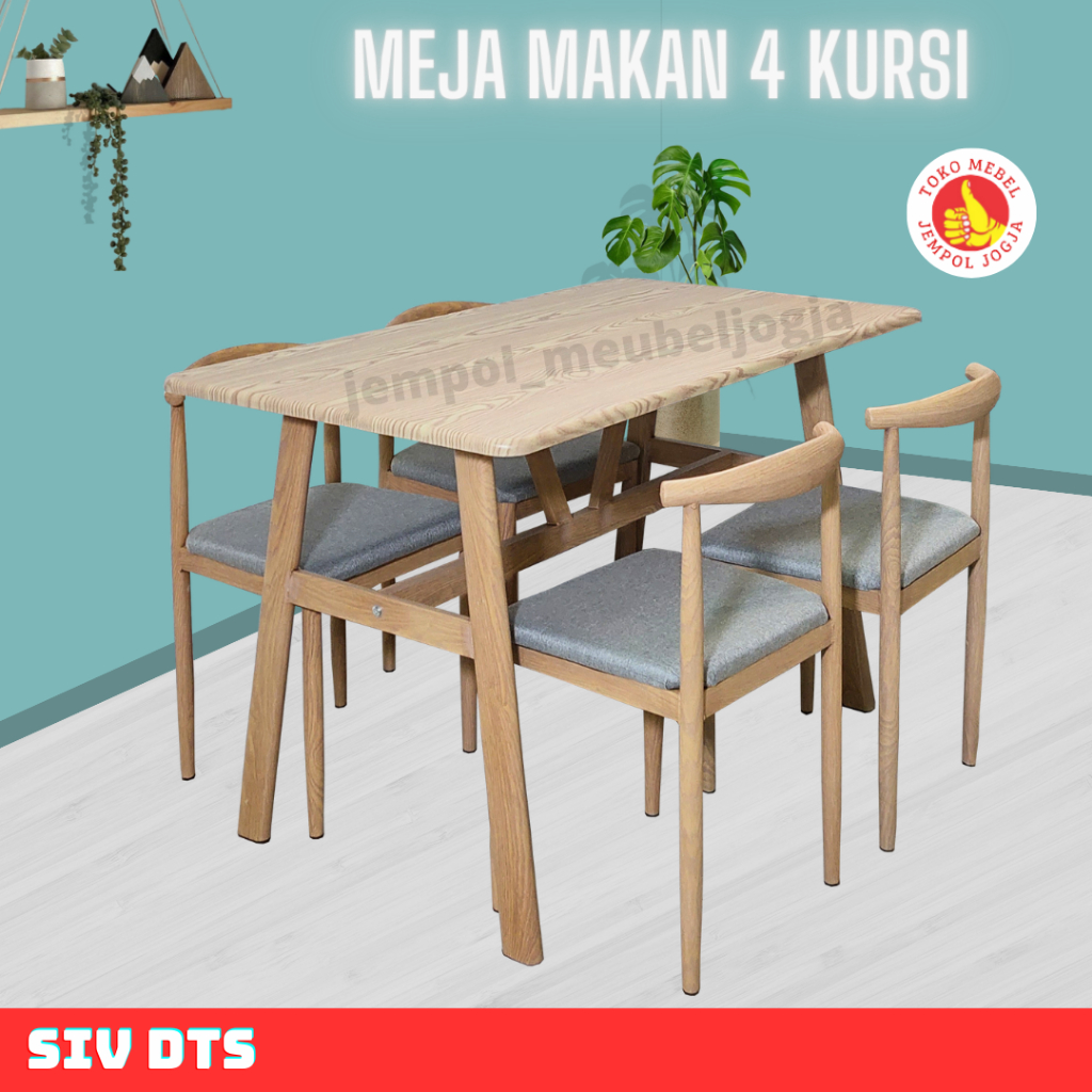 Jual meja makan minimalis 4 kursi | Shopee Indonesia