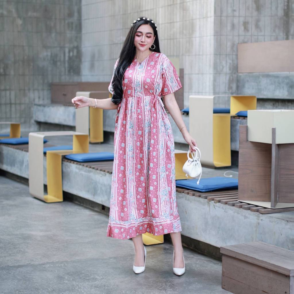 Jual Daster Chibi Terbaru 2024 Motif Diandra Lengan Pendek Daster Busui ...