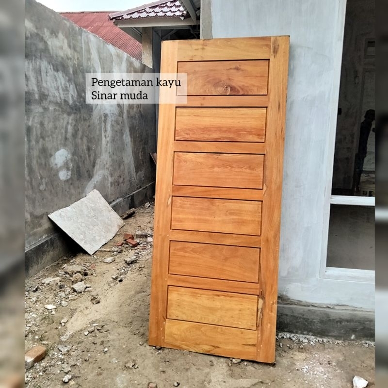 Jual Pintu Kayu Rengas | Pintu Rumah Kayu Minimalis Ukuran Standar ...