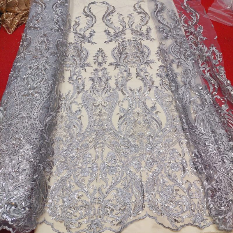 Jual kain tulle spangle / tille spangle / Brokat kebaya | Shopee Indonesia