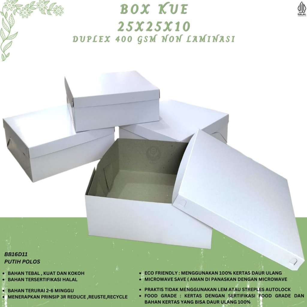 Jual Dus 25x25x10 Box 25x25 Bahan 400 Gsm (BB16D11-25X25X10 Cm ...