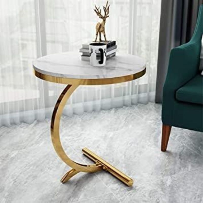 Jual meja side table stainles top marmer | Shopee Indonesia