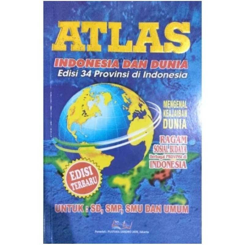 Jual Atlas Indonesia Dan Dunia ( Edisi 38 Provinsi di indonesia ...