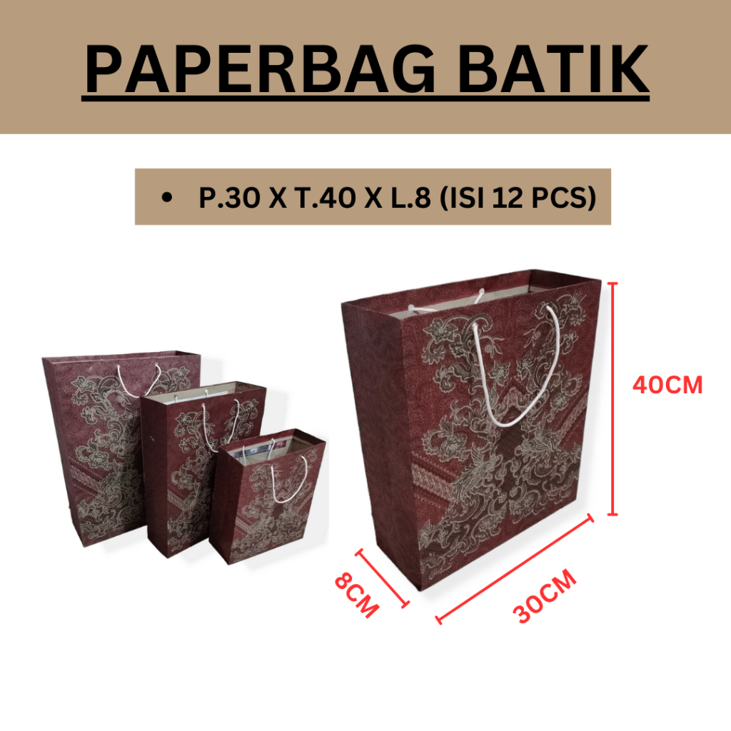 Jual Paperbag Polos Coklat uk 14x20 - 15x25 - 20x25 - 25x35 - 30x40 ...