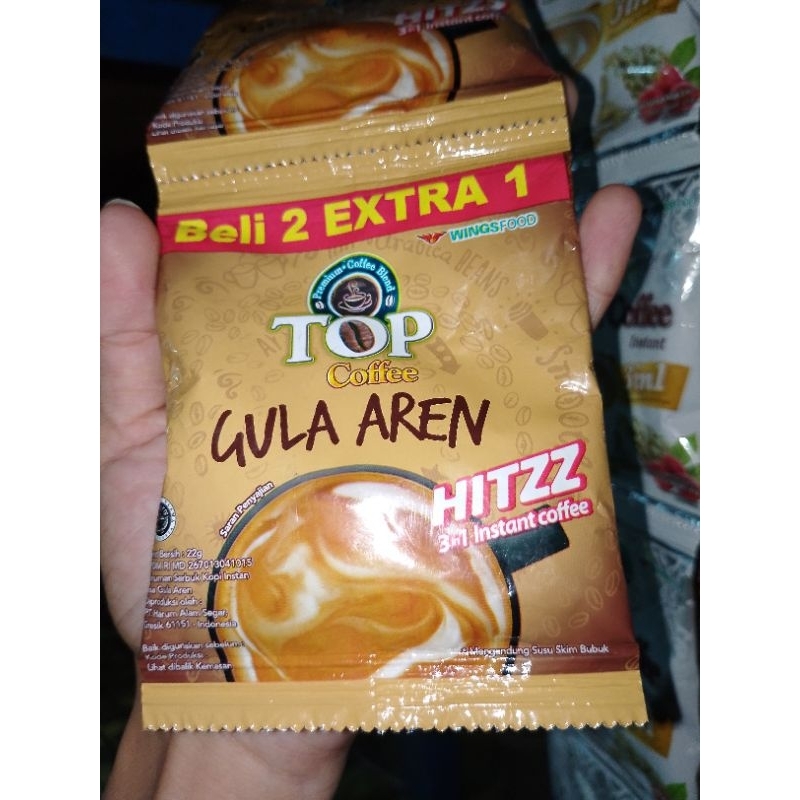 Jual (1 renceng 15 sachet) TOP GULA AREN 31g Sachet | Shopee Indonesia