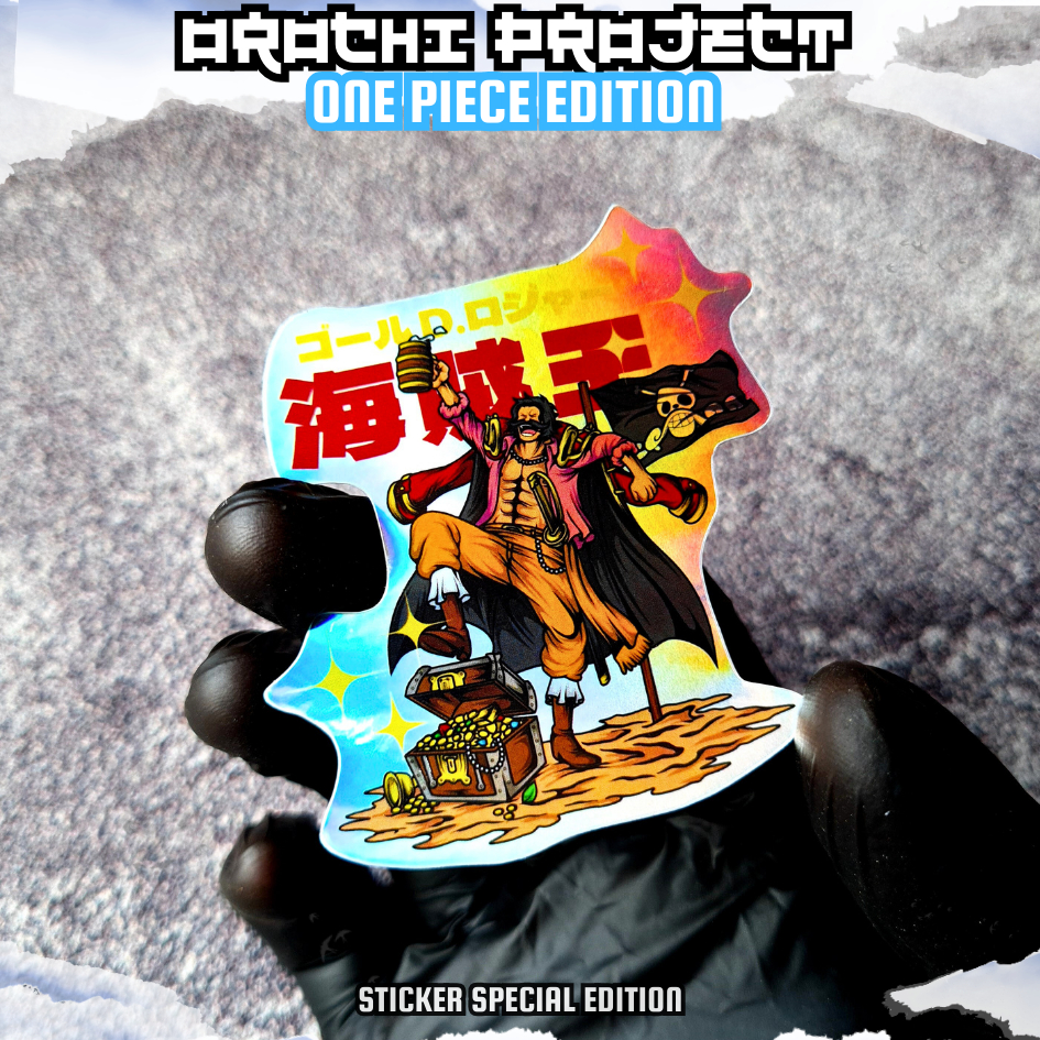 Jual Sticker Stiker Anime Raja Bajak Laut Gold D. Roger One Piece ...
