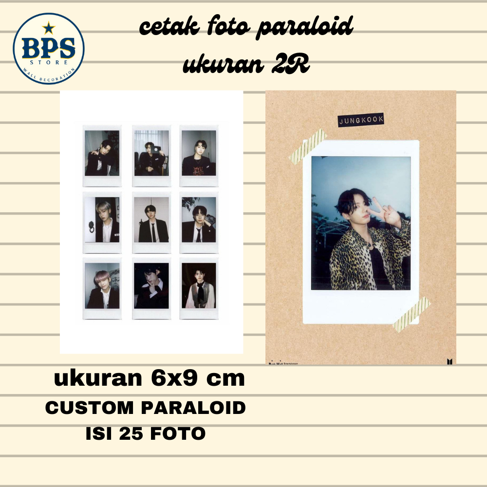 Jual CETAK FOTO PARALOID UKURAN 2R 6X9 CM ISI 25 FOTO | Shopee Indonesia