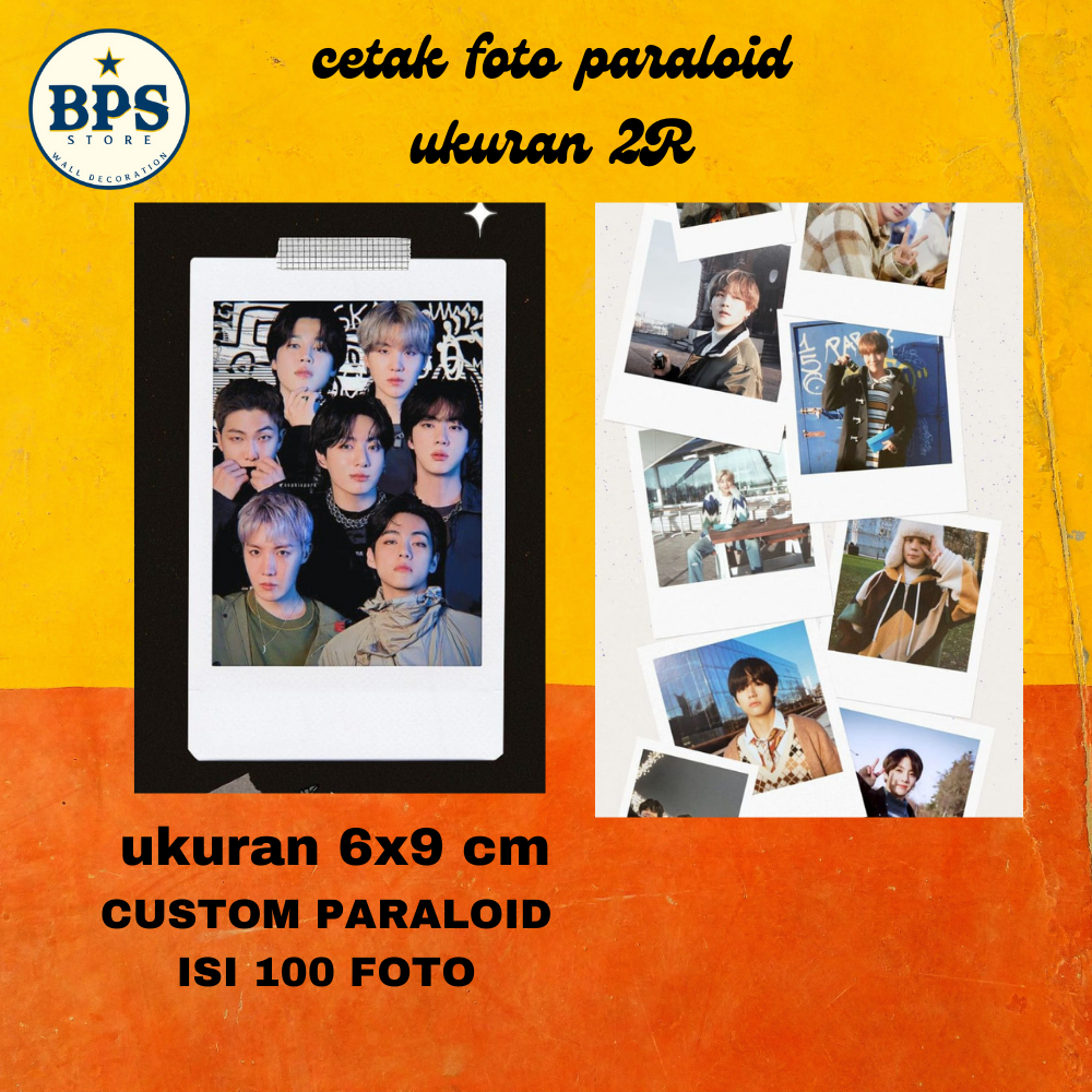 Jual CETAK CUSTOM FOTO PARALOID UKURAN 2R 6X9 CM ISI 100 FOTO | Shopee ...