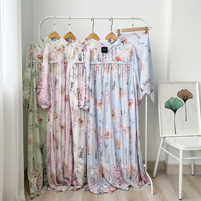 Jual Calamary - Zaski DRESS ( Free hijab ) Gamis viral wanita | Shopee ...