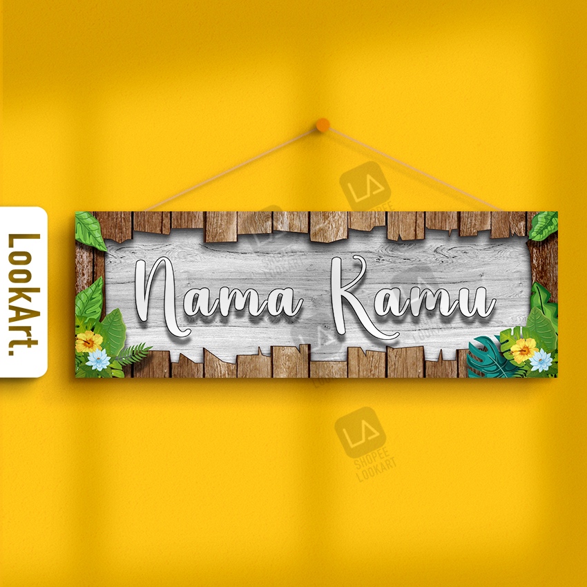 Jual HIASAN DINDING PAJANGAN DINDING CUSTOM NAMA PALING MURAH VIRAL ...